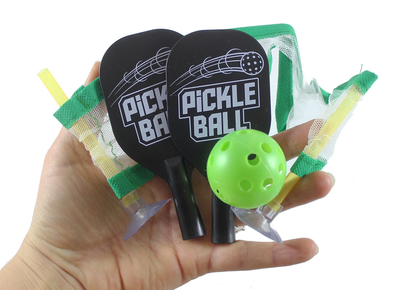 1 Mini Tabletop Pickleball Game Set - Net, Paddles and Ball - Indoor ...