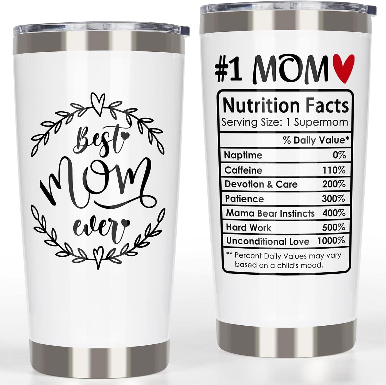 #1 Mom Gifts Tumbler, Mother''s Day Gifts for Moms from Daughter Son ...