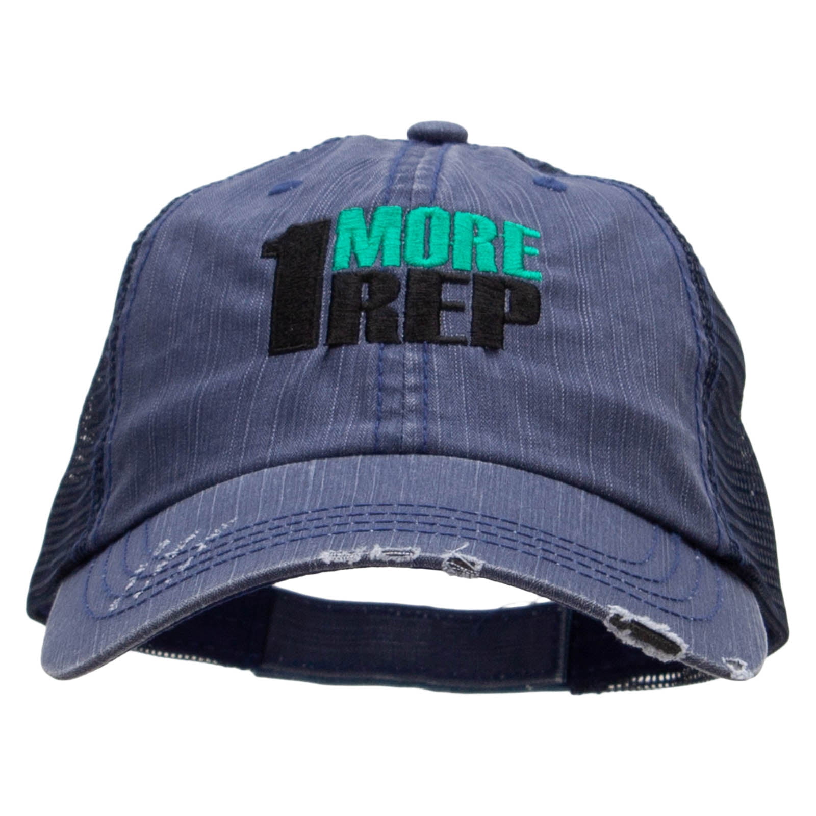 1 More Rep Embroidered Low Profile Special Cotton Mesh Cap - Navy OSFM ...