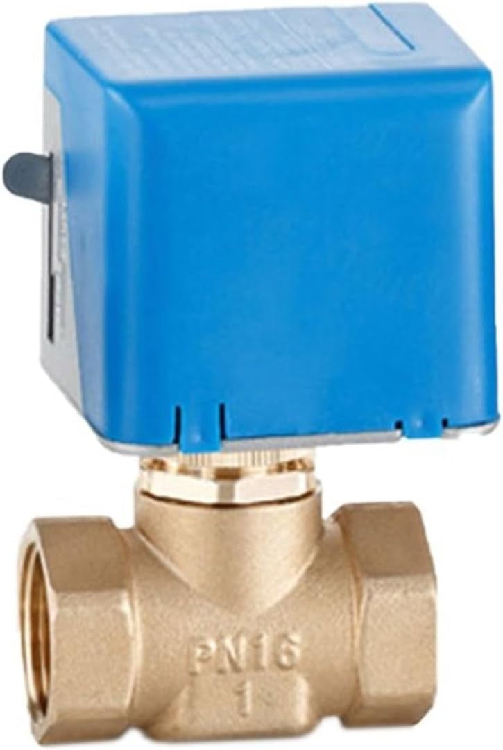 1" Motorized Electric Brass Globe Valves 2 Wire AC220V Two Way Stop ...