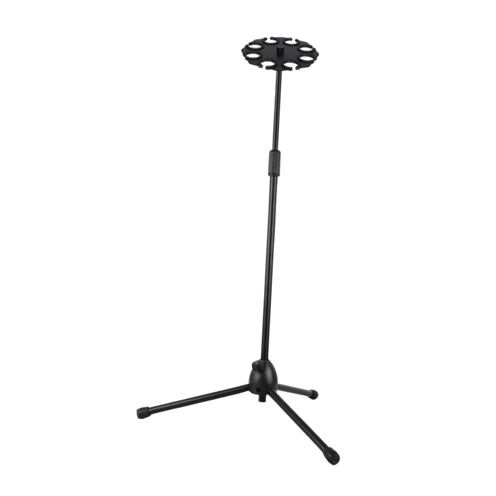 1 Multiple Microphone Holder Stand with Adjustable Height Floor Base ...