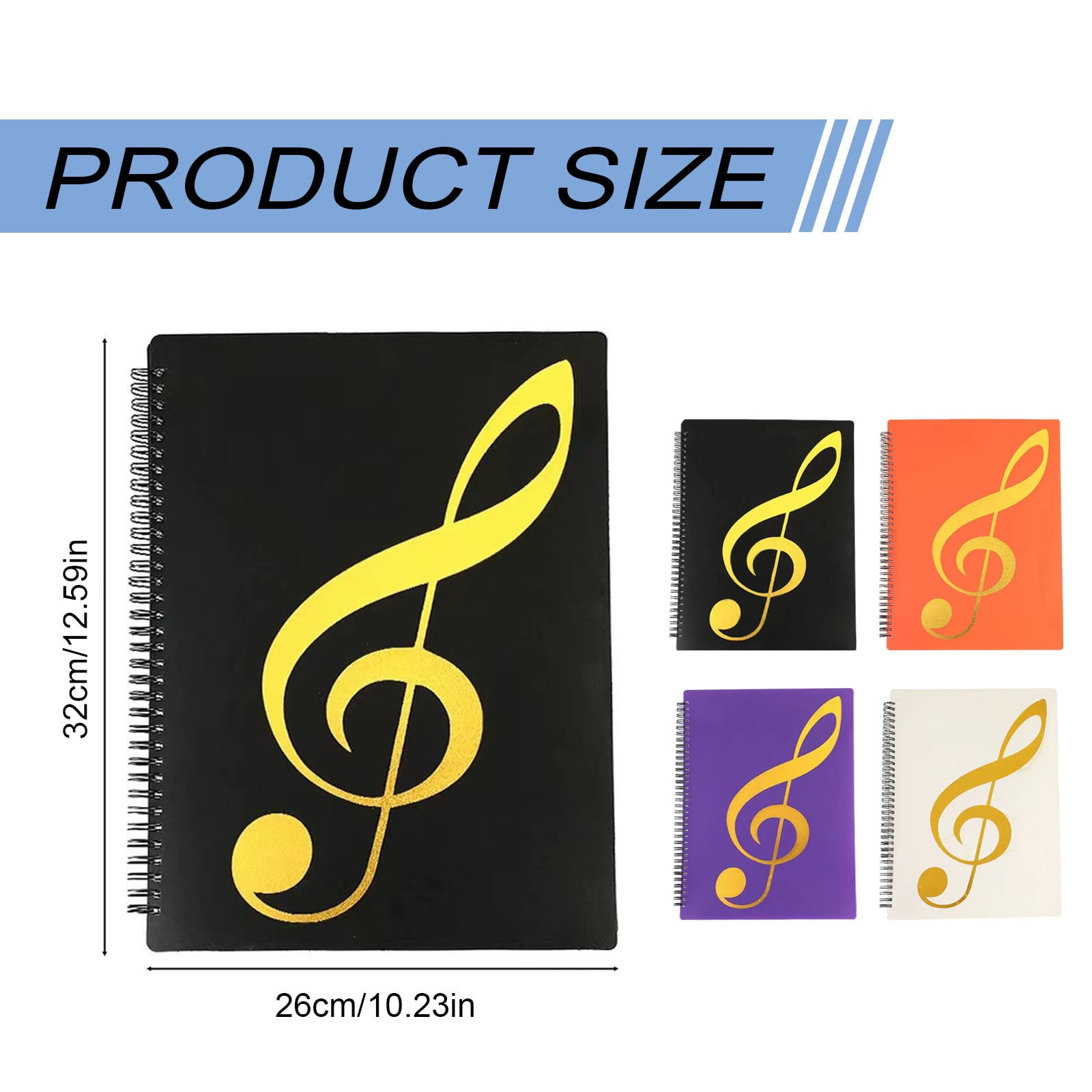 1 Music Score Folder Sheet Music Folder 60 Pages Sheet Music /Holder ...