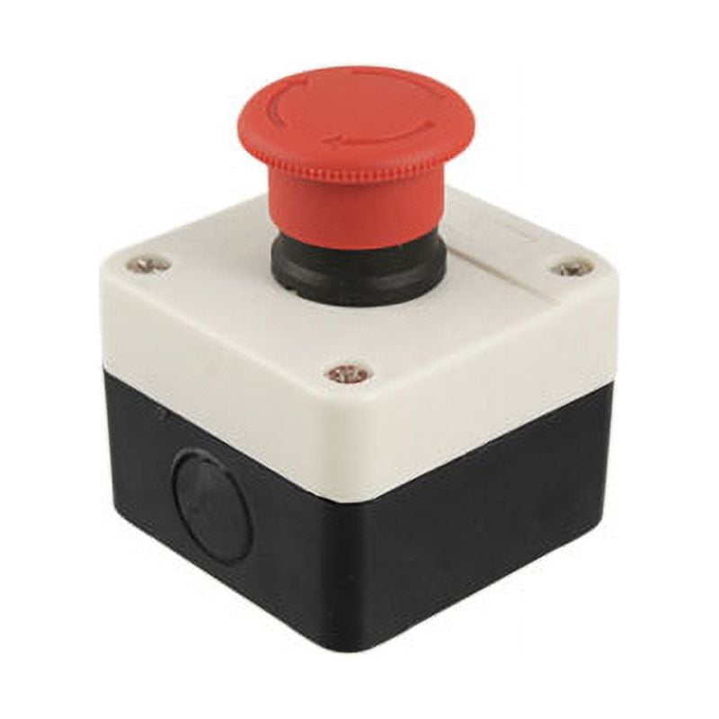 1 NC N/C Sign Mushroom Stop Pushbutton Switch Station 10A 400V ...