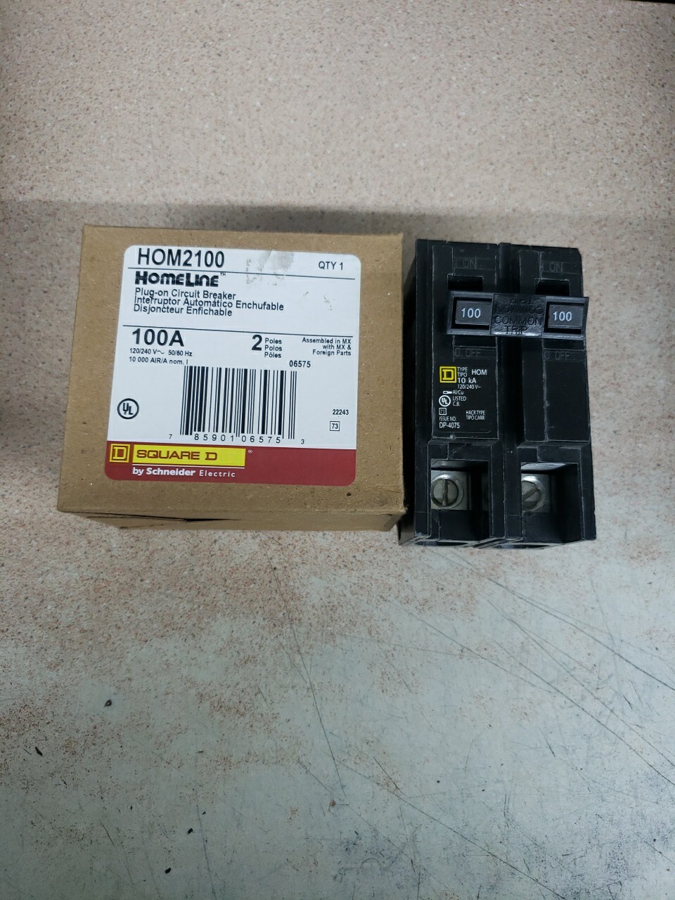 1- NEW Square D HOM2100CP 100A Circuit Breaker - Walmart.com