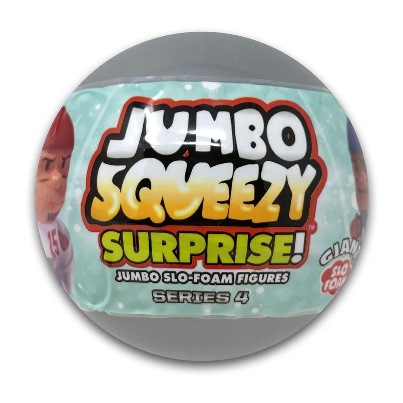 1 NFL FOOTBALL SERIES 4 JUMBO SQUEEZY MATE CAPSULE BLIND PACK 5" SLOW ...