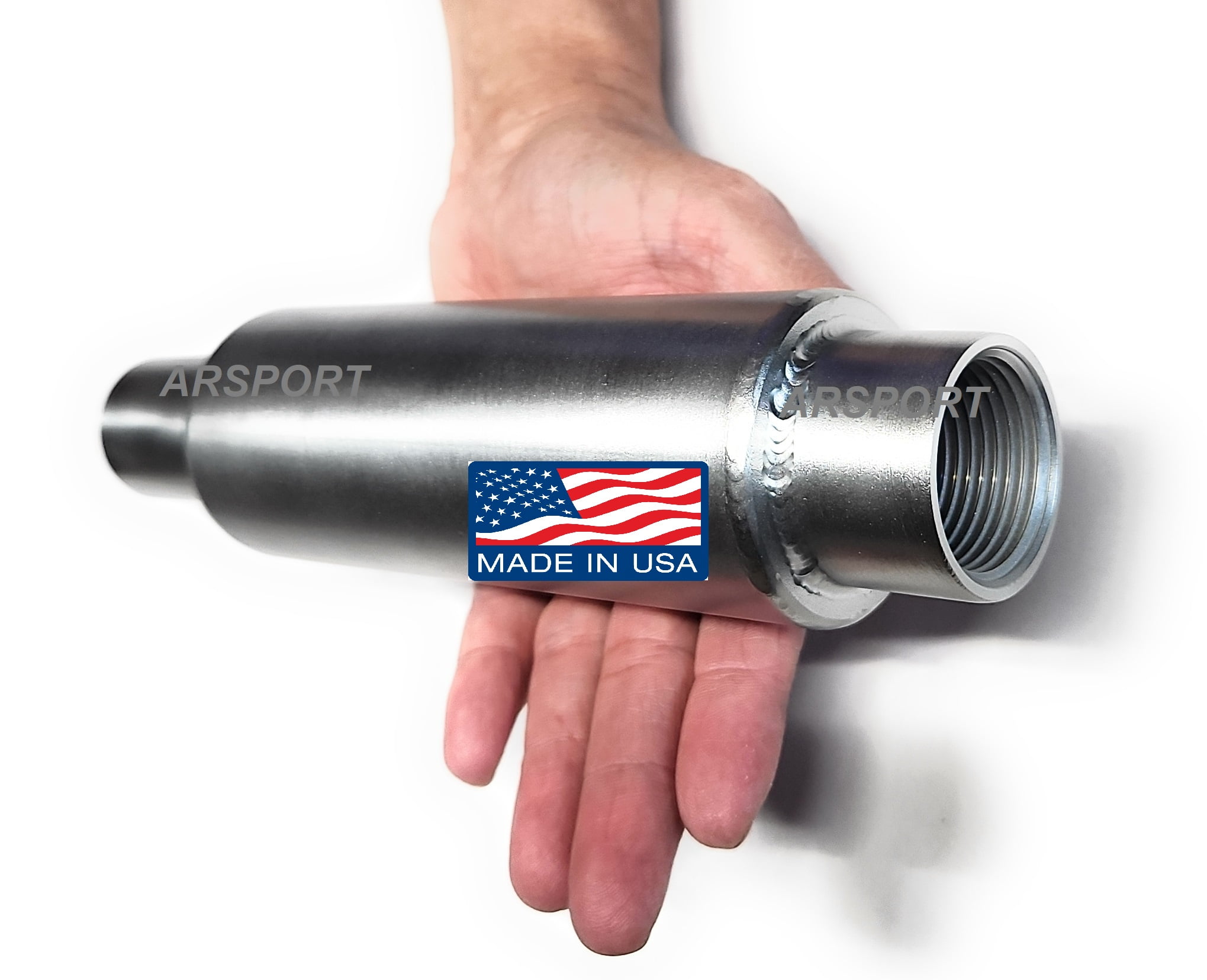 1" NPT Female Stainless Steel Muffler Silencer Pipe for Predator 301 ...