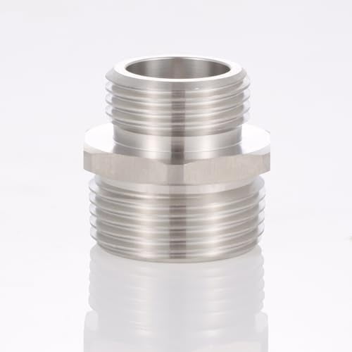1'' NPT Male to 3/4'' GHT Male Connector，Lead-free,304 Stainless Steel ...