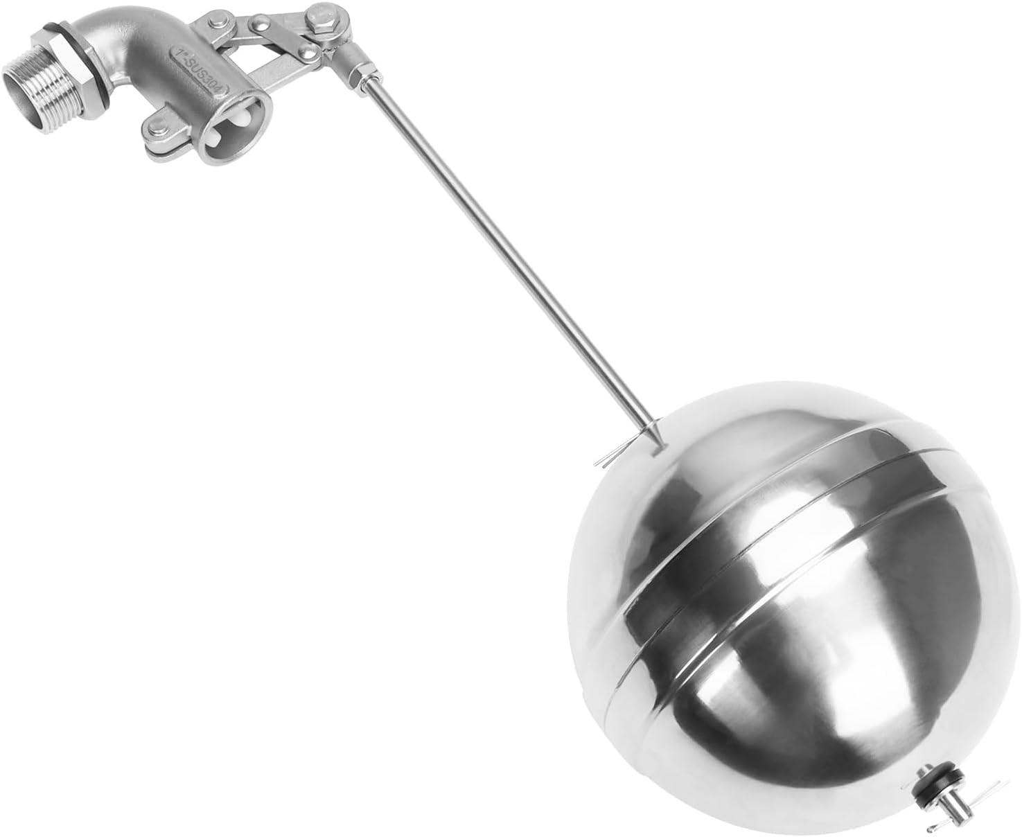 1" NPT Male Thread Adjustable Elbow Flow Control Float Valve ...