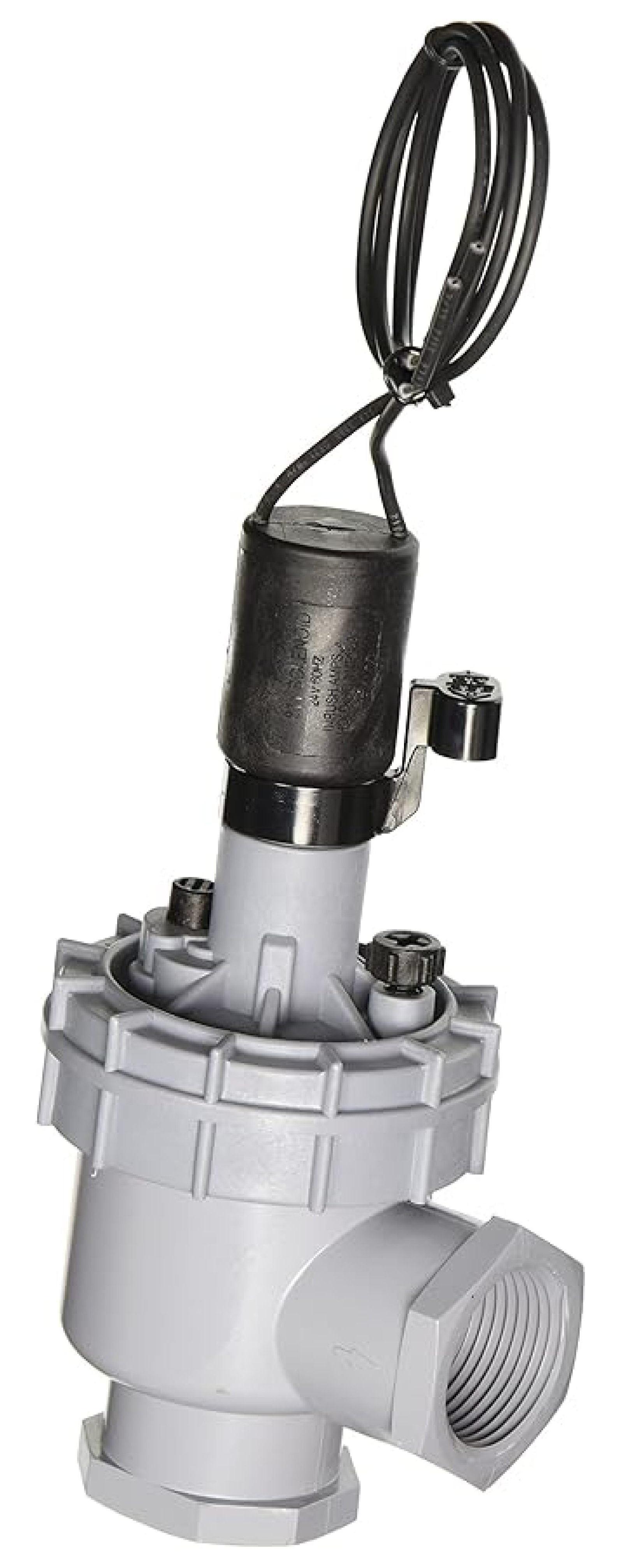 1" NPT Threaded Angle Valve with Flow Control - PVC Residential Plastic ...