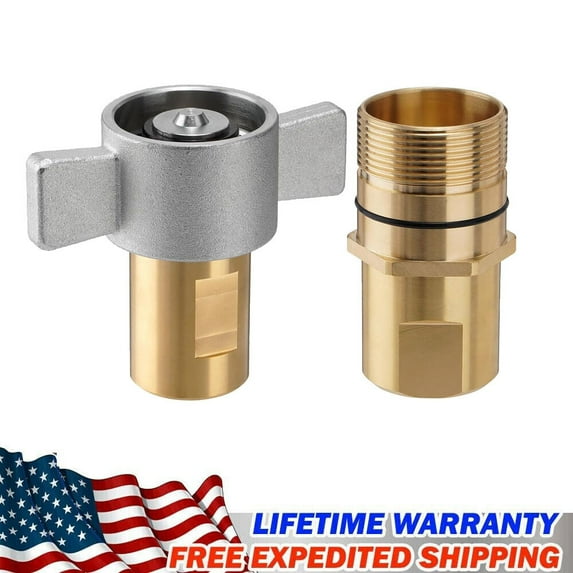 1" NPT Wet-Line Wing Nut Hydraulic Quick Disconnect Coupler / Coupling ...