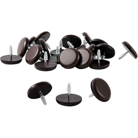 1" Nail on Furniture Sliders (24 Pack) - Furnigear Heavy Duty PTFE ...