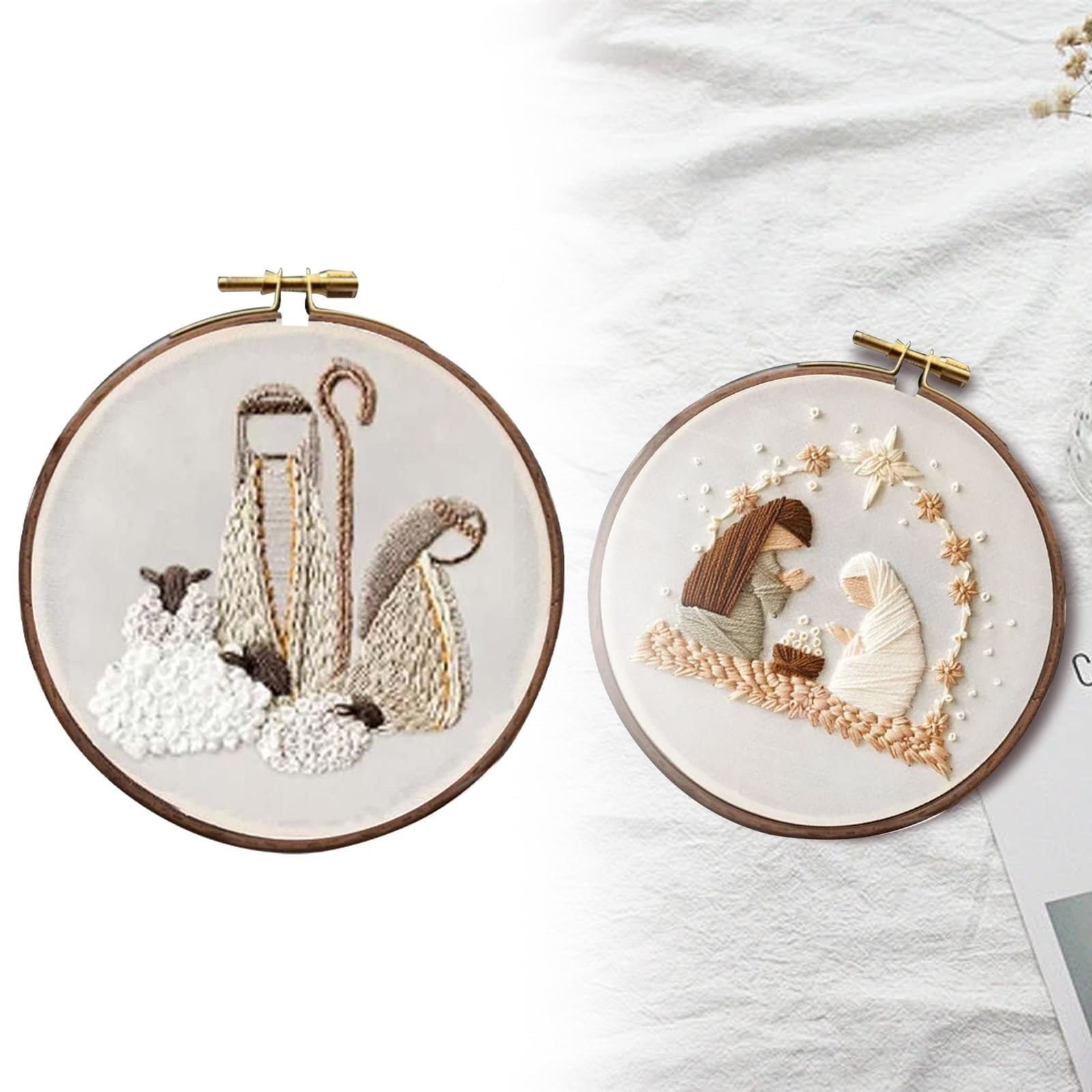 1×Nativity Scene Embroidery Clearance! Scene Embroidery Kit Set of 4 ...