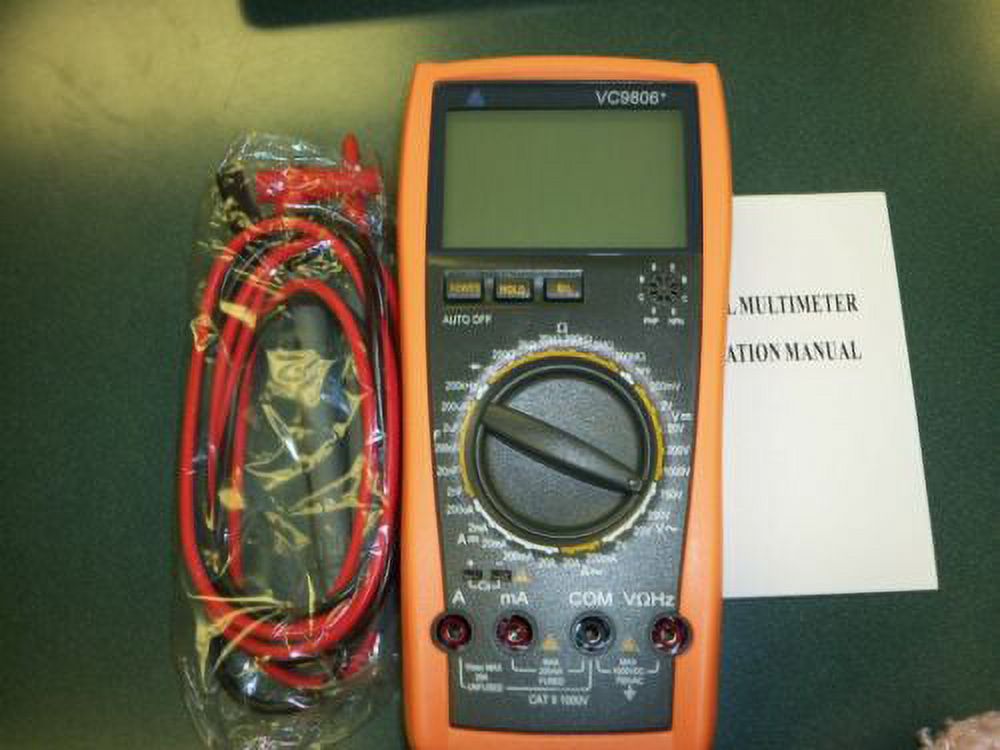 1 New LDB VC9806+ 4 1/2 Digital Multimeter Diode HFE Test - Walmart.com