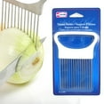 AllTopBargains Onion Holder, Stainless Steel Prongs Slicing Guide ...