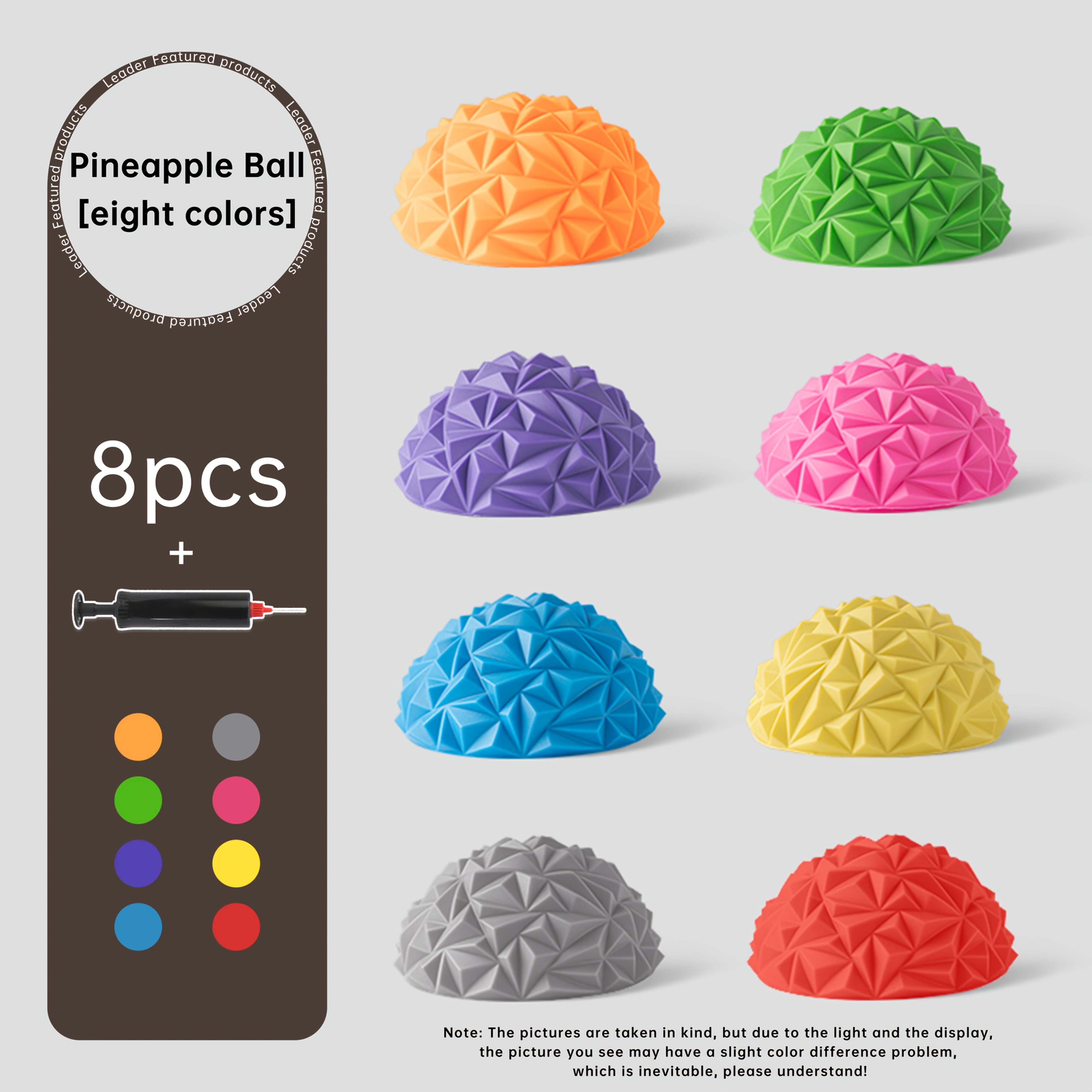 1 Non-slip PVC Balance Ball, Multicolor Yoga and Fitness Ball for ...