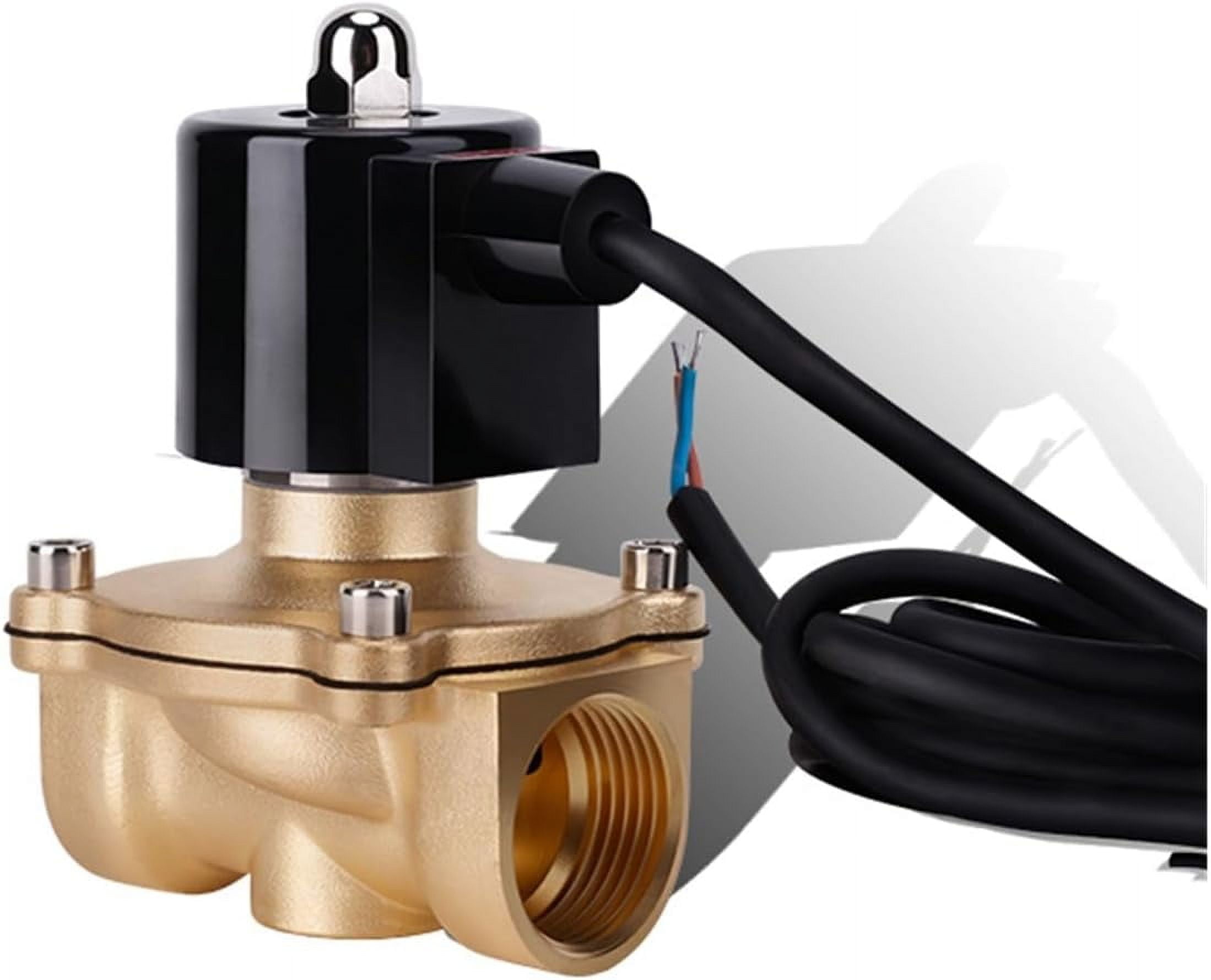 1" Normally Closed Brass IP68 Waterproof Fountain Solenoid Valve 110V 24V 12V 24v Solenoid Valve ...