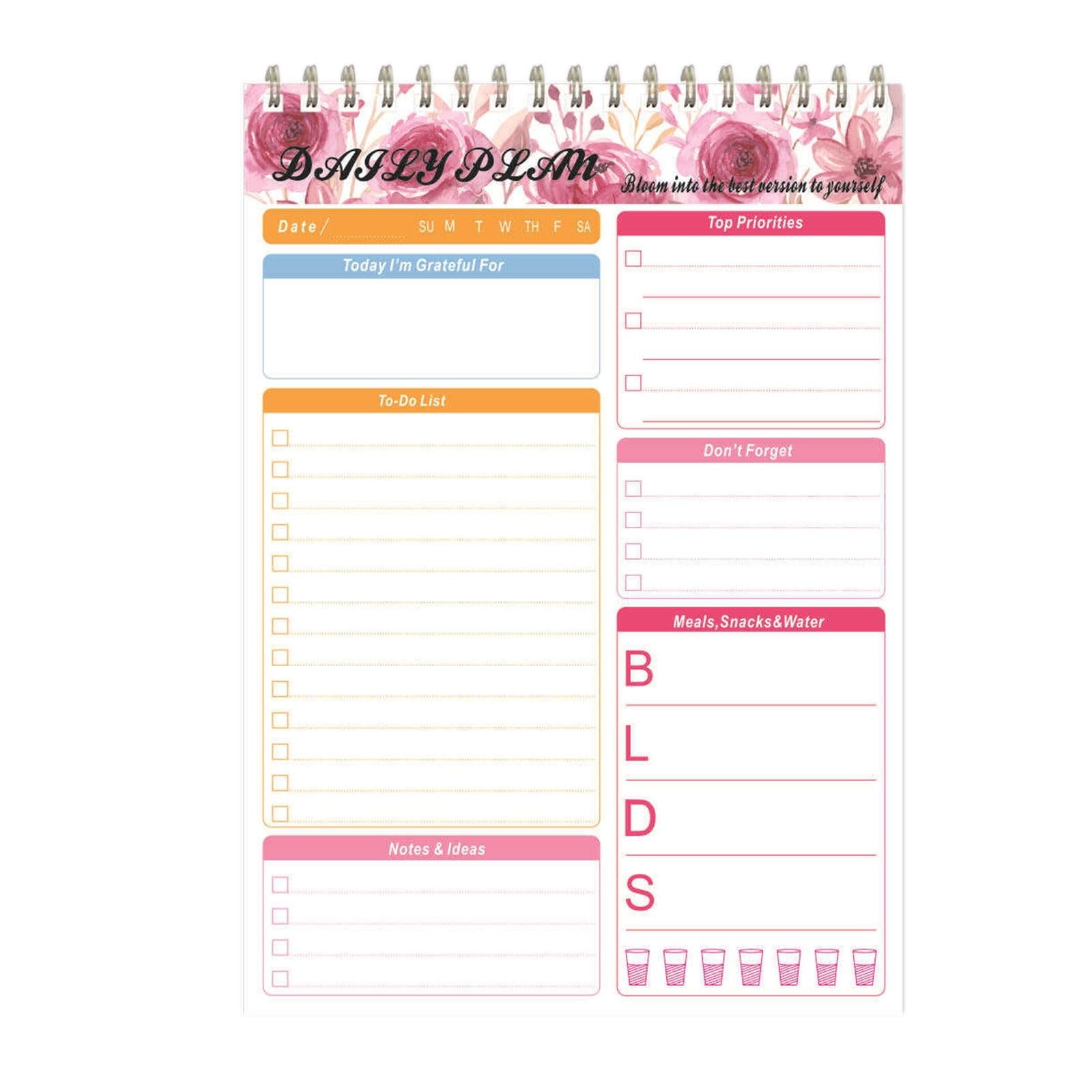 1 Notebook,Calendar Sticky Notes Note Pads Tear Off Planner Notepad For ...