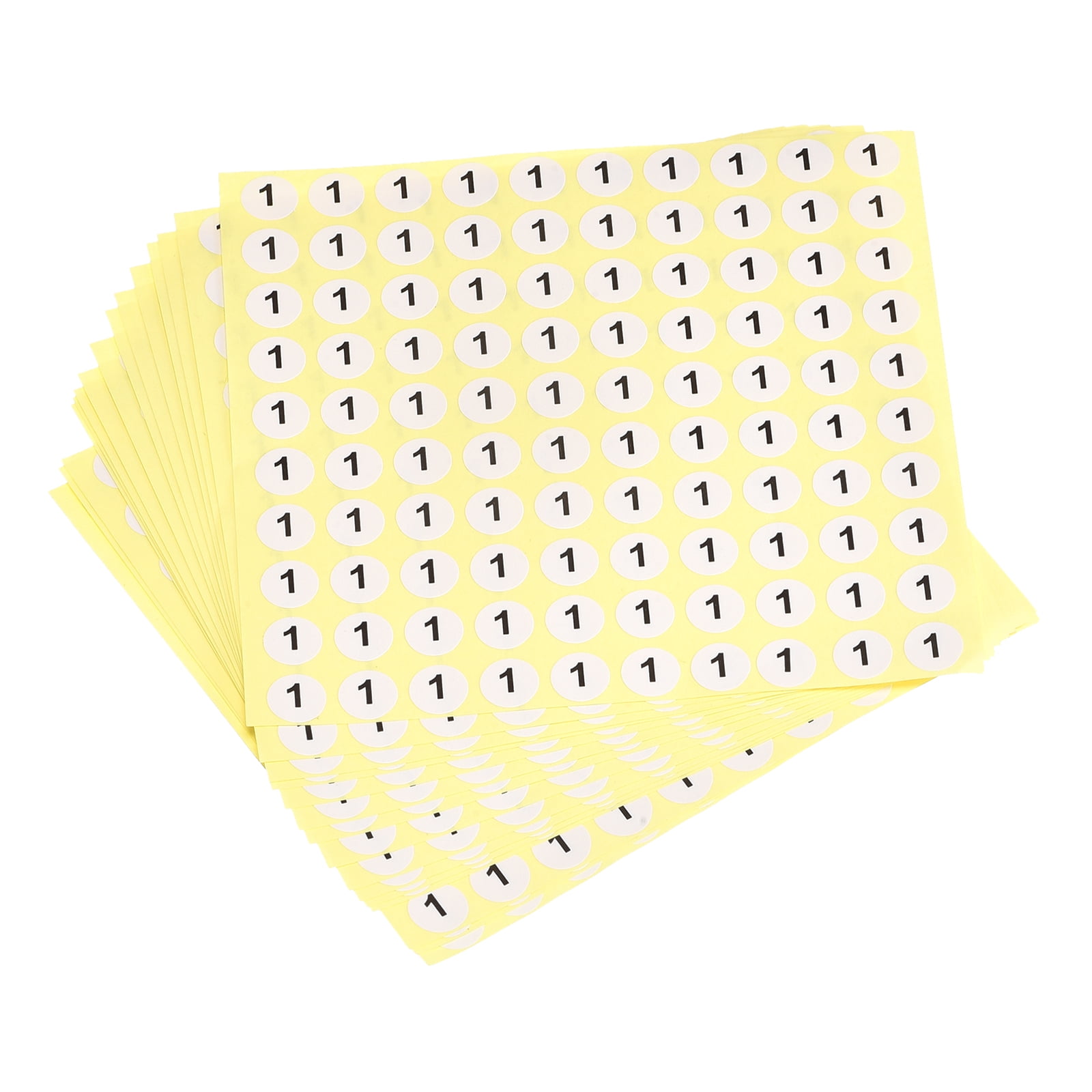 1 Number Stickers Number Label Self Adhesive Marked Sticker 10mm/0.4 ...