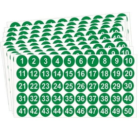 Number Stickers 1 10