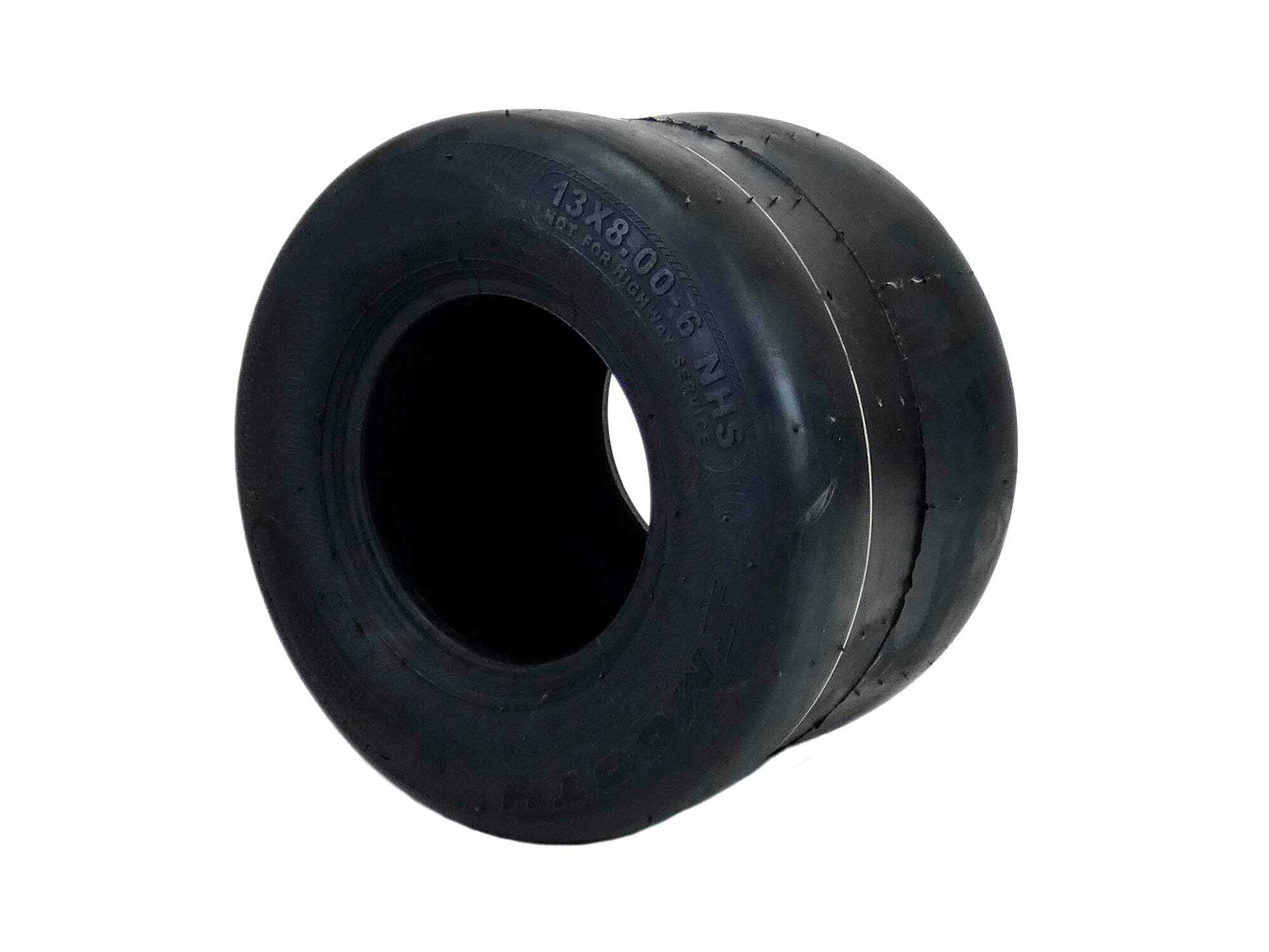 (1) OTR 13x8.00-6 Smooth 4 Ply Tire for Walker Mower Tail Wheel ...