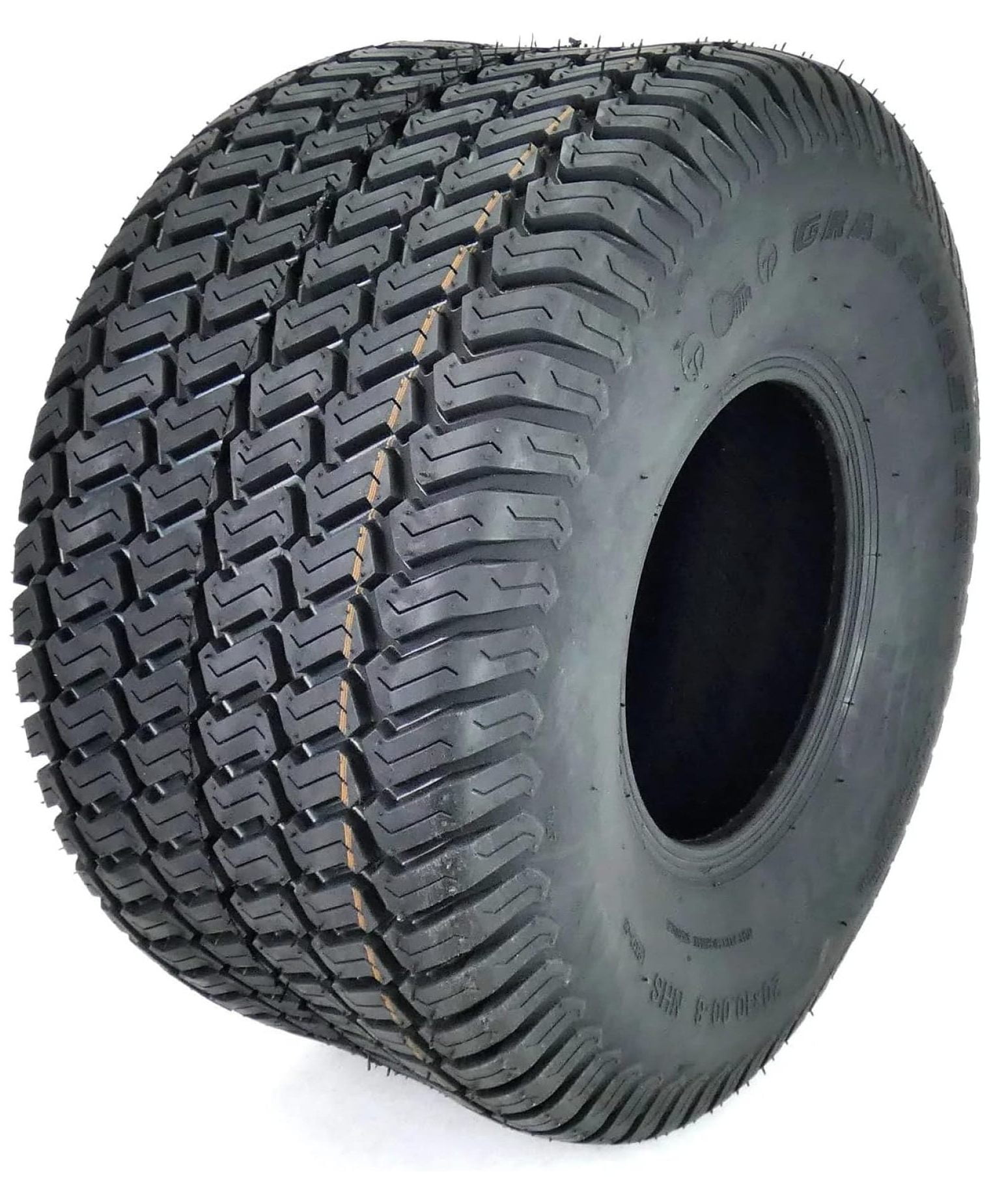 (1) OTR 20x10.00-8 Grassmaster 4 Ply Tire for Lawn Garden Tractor ...