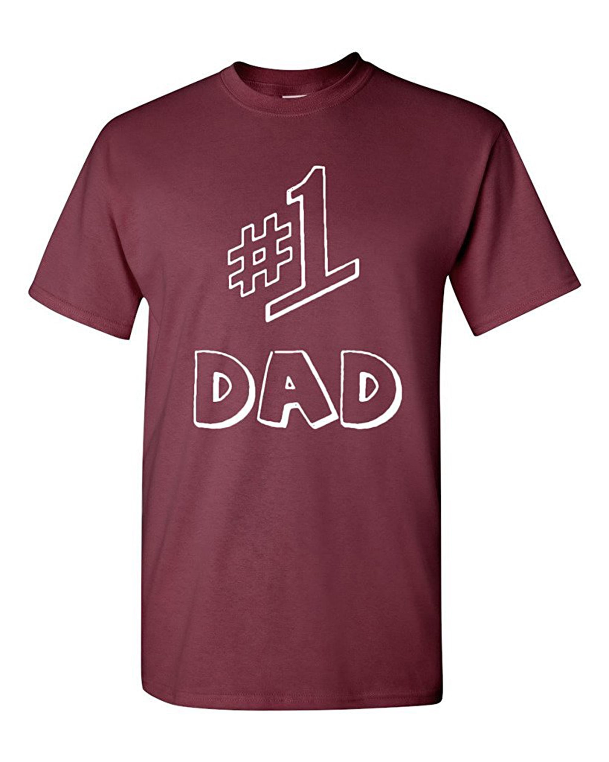 #1 One Dad Daddy Father's Day TV Comedy Series Funny DT Adult T-Shirt ...