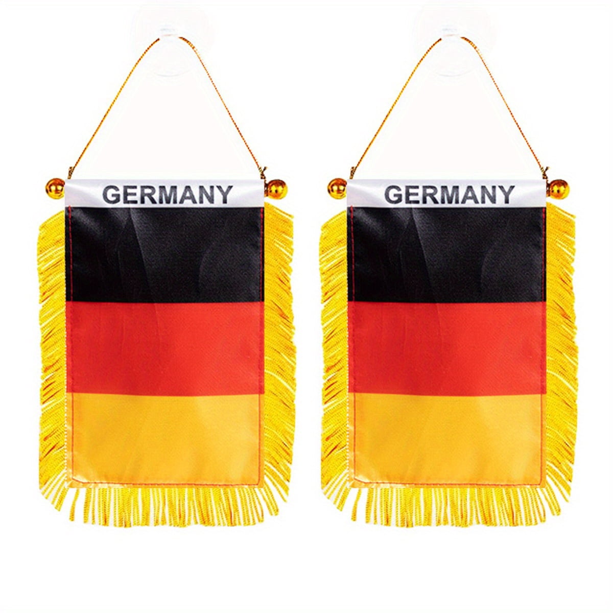 1 One, German Window Flag, De Deu Deutschland 3x4 Inch 8x12cm Double ...