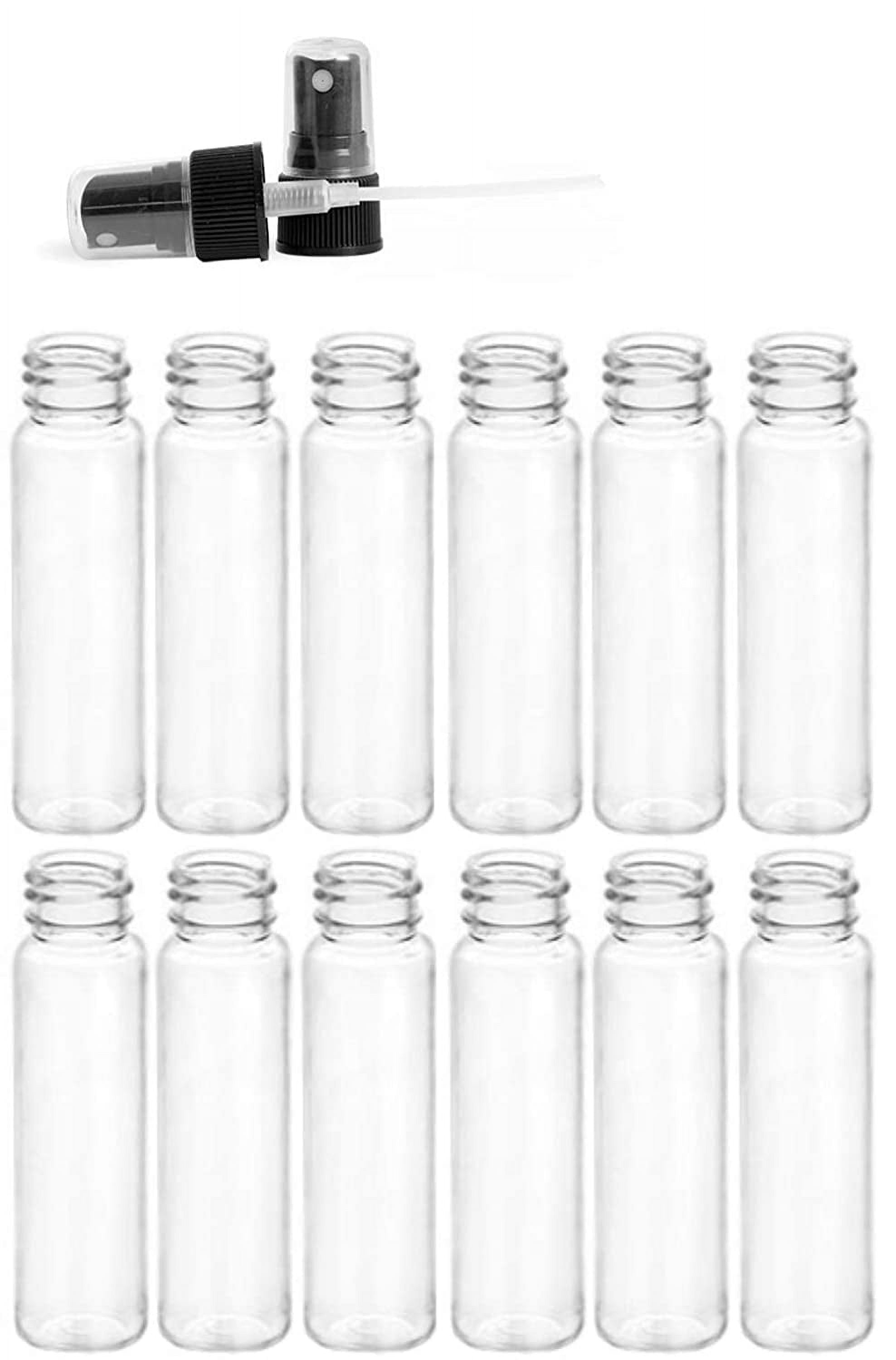 1 Ounce (30ml) Cylinder Slim Line Bottles, PET Plastic Empty Refillable ...