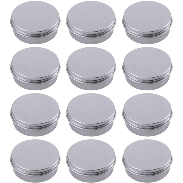 1 Ounce Aluminum Tin Jar Refillable Containers 30ml Aluminum Screw Lid ...