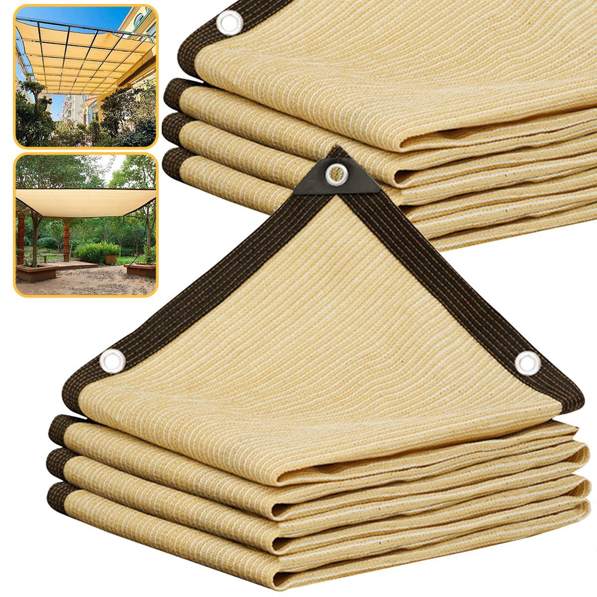 1 Outdoor Shade Cloth, Deck and Backyard Patio Shade Cloth, 6-Stitch ...