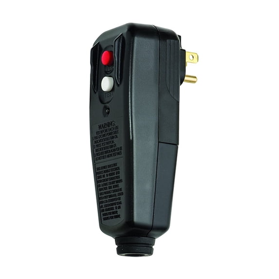 Tower Manufacturing, 15 Amp GFCI Plug, RRK150, Right Angle Black ...