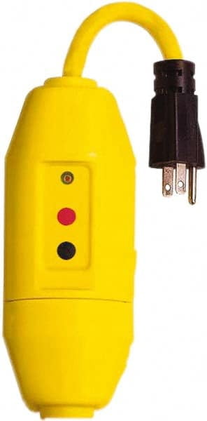 1 Outlet, 125 Volt, 15 Amp, Yellow, Load Side User Attachable Inline ...