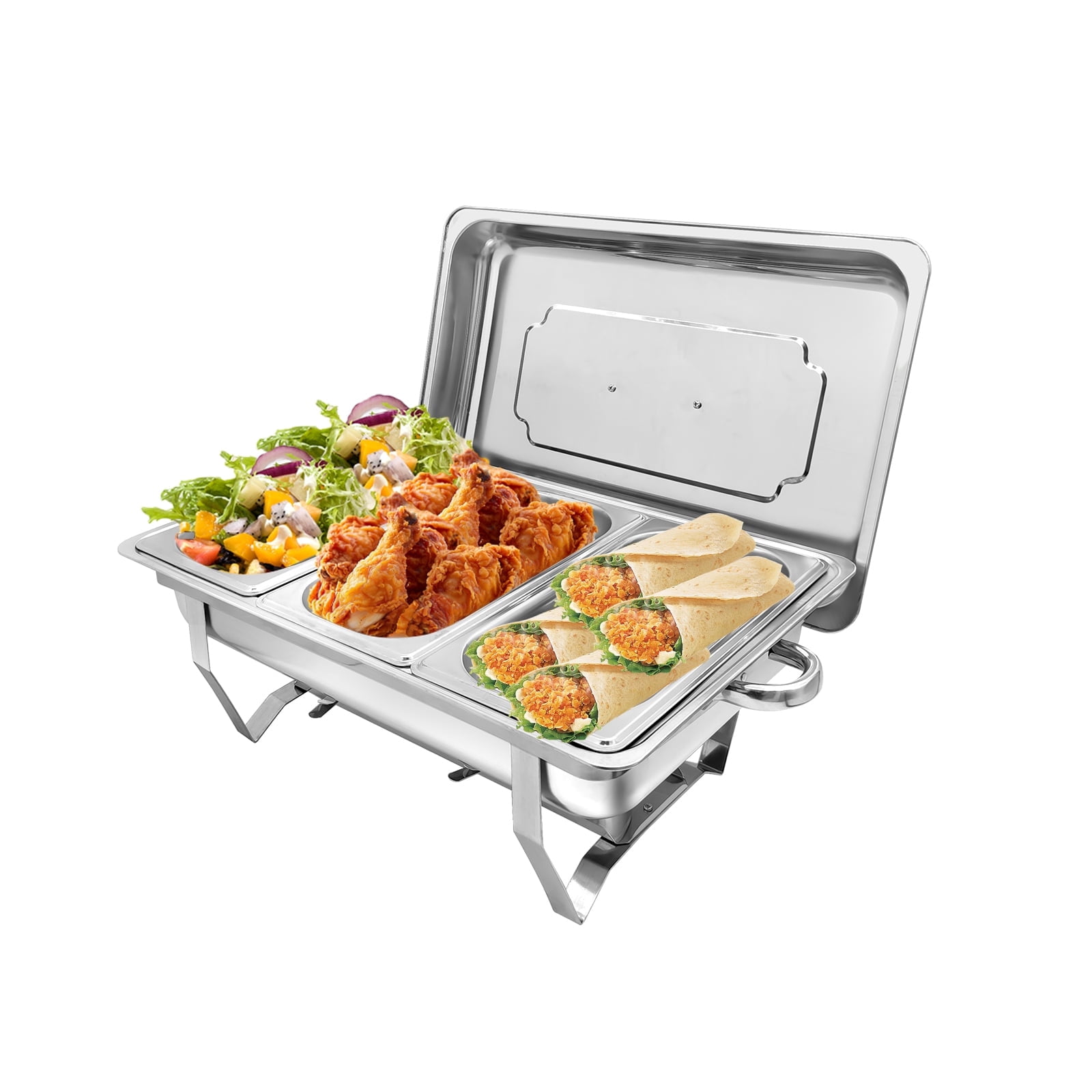1 PACK 9Qt Commercial Chafing Dish Buffet Serving Trays, Rectangle ...