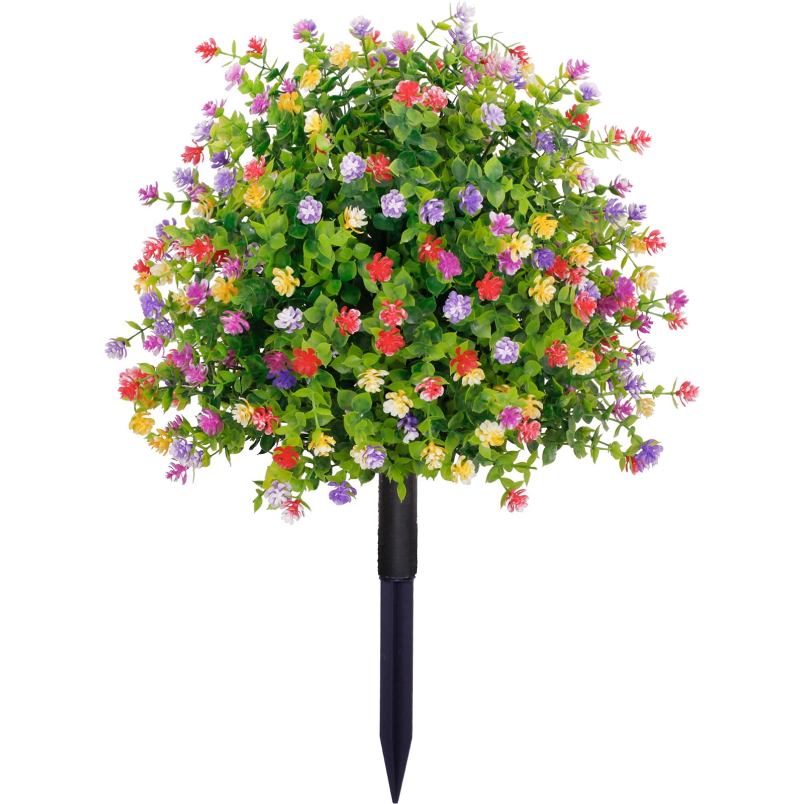 1 PACK Artificial Gypsophila Topiary Ball Trees with Ground Spike,21 ...
