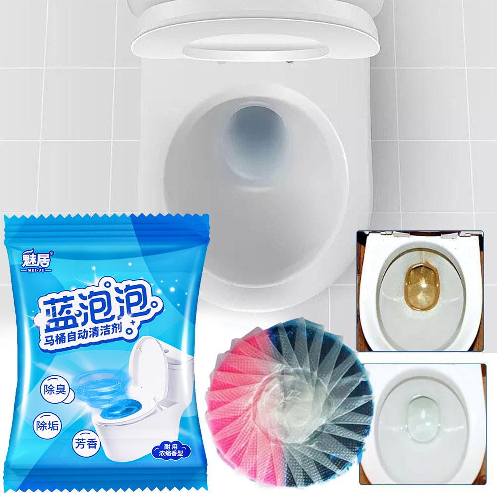 1 PACK Blue Toilet Cleaner Ball Bleach Toilet Bowl Deodorizer Stain ...