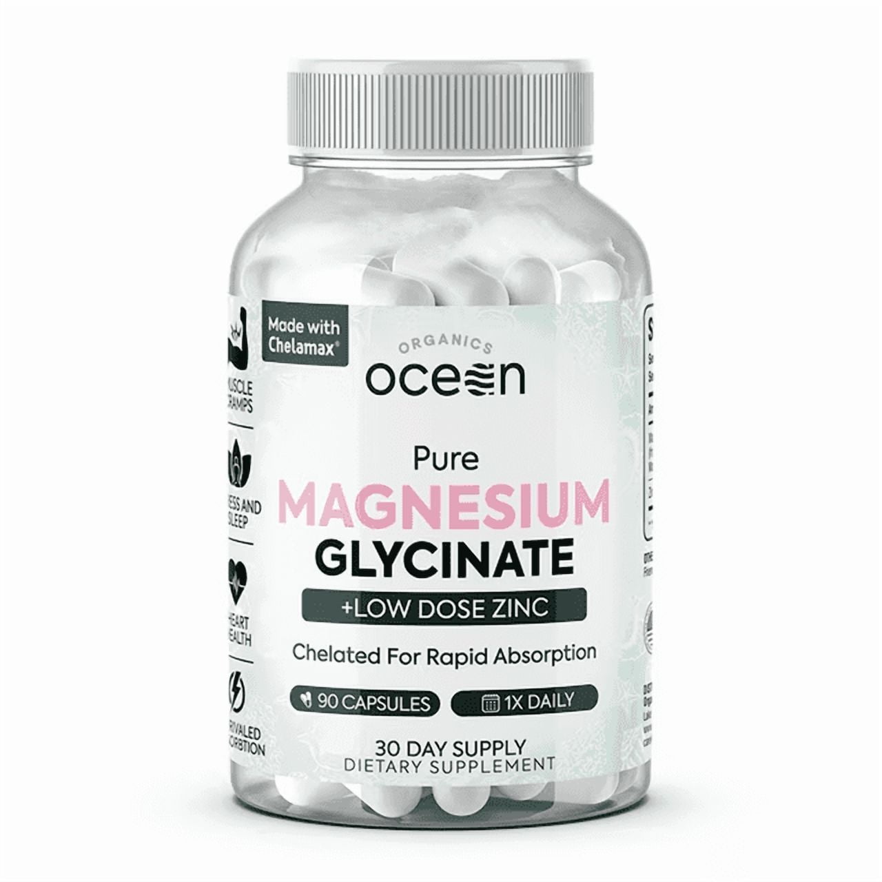 1 PACK Pure Magnesium with Zinc - 90 Caps - Walmart.com