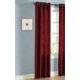 1 PANEL Nancy SOLID SEMI SHEER WINDOW FAUX SILK ANTIQUE BRONZE GROMMETS ...