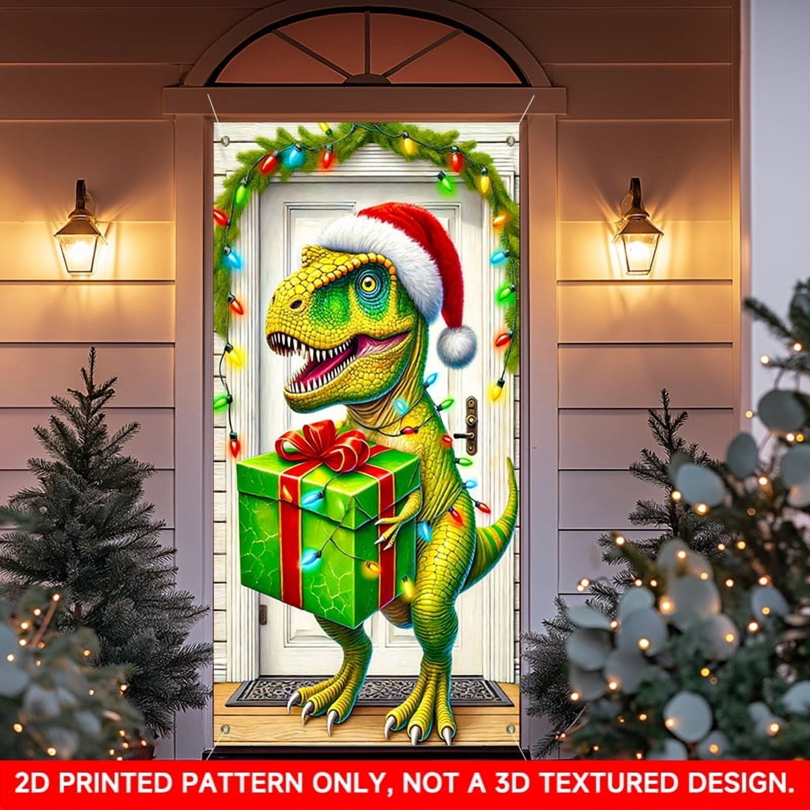 1 PC, 2D Flat/ Flat art decorative door cover decoration, Christmas ...