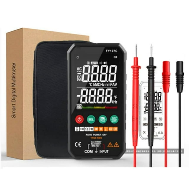 1 PC 3.3-inch LCD Digital Multimeter 6000 Counts True RMS Meter Smart ...