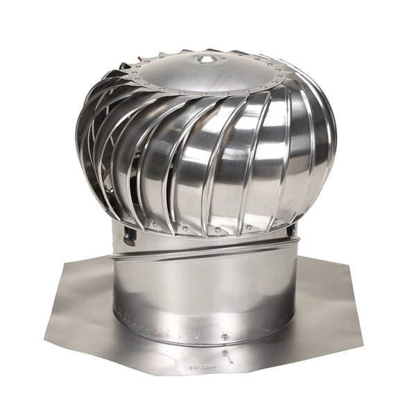 1 PC Air Vent Air Hawk 21.3 in. H x 14 in. Dia. Mill Aluminum Turbine ...