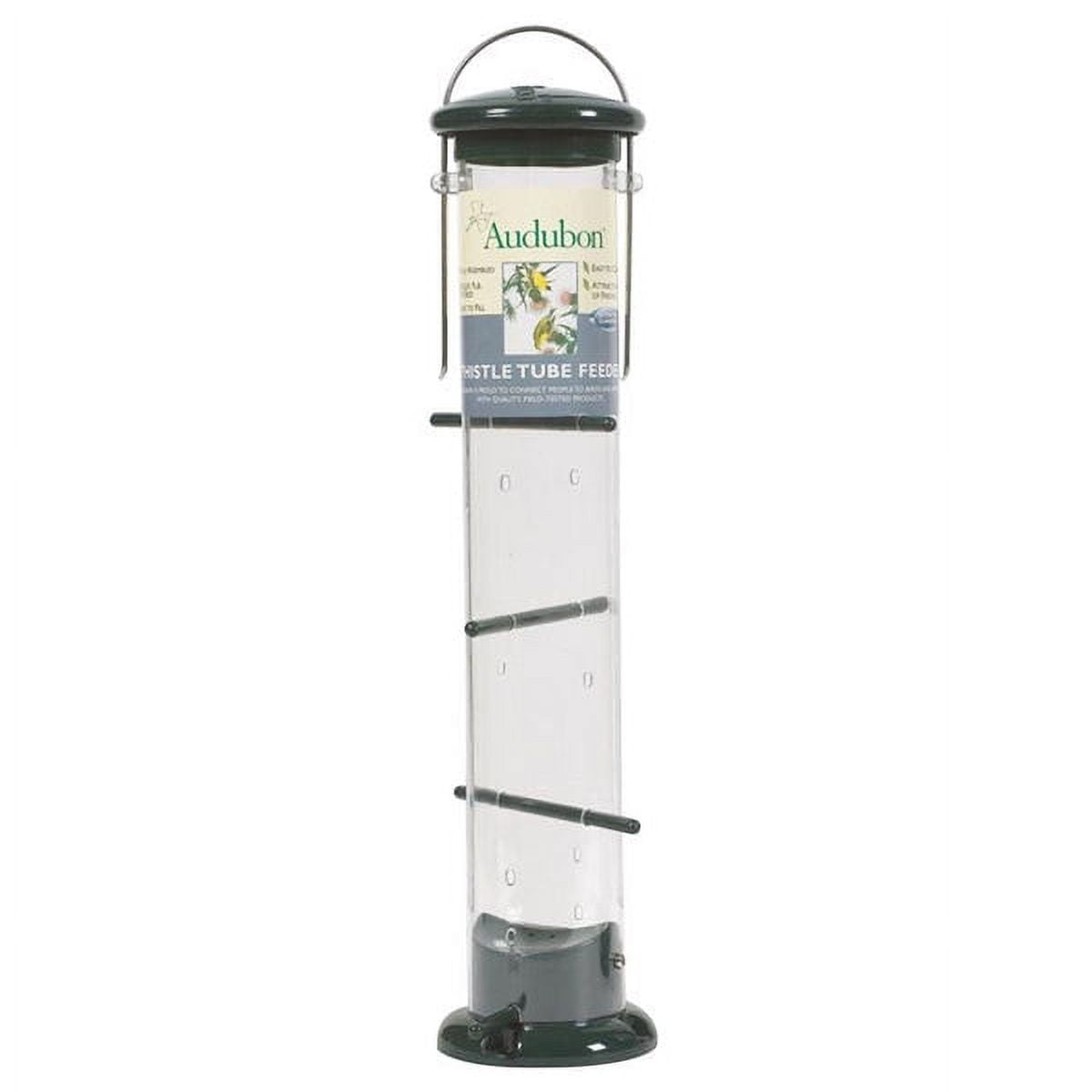 1 pc Audubon Finch 2 lb Plastic Thistle Tube Bird Feeder 8 ports ...