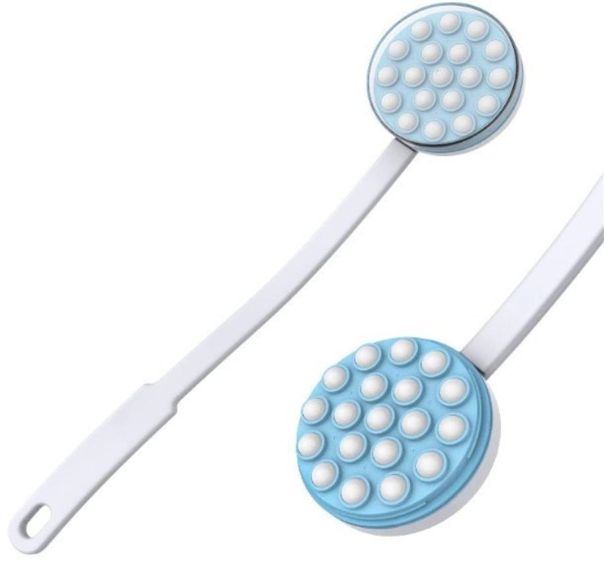 1 PC Bath Brush with Long Handle,Emulsion Applicator and Massager ...