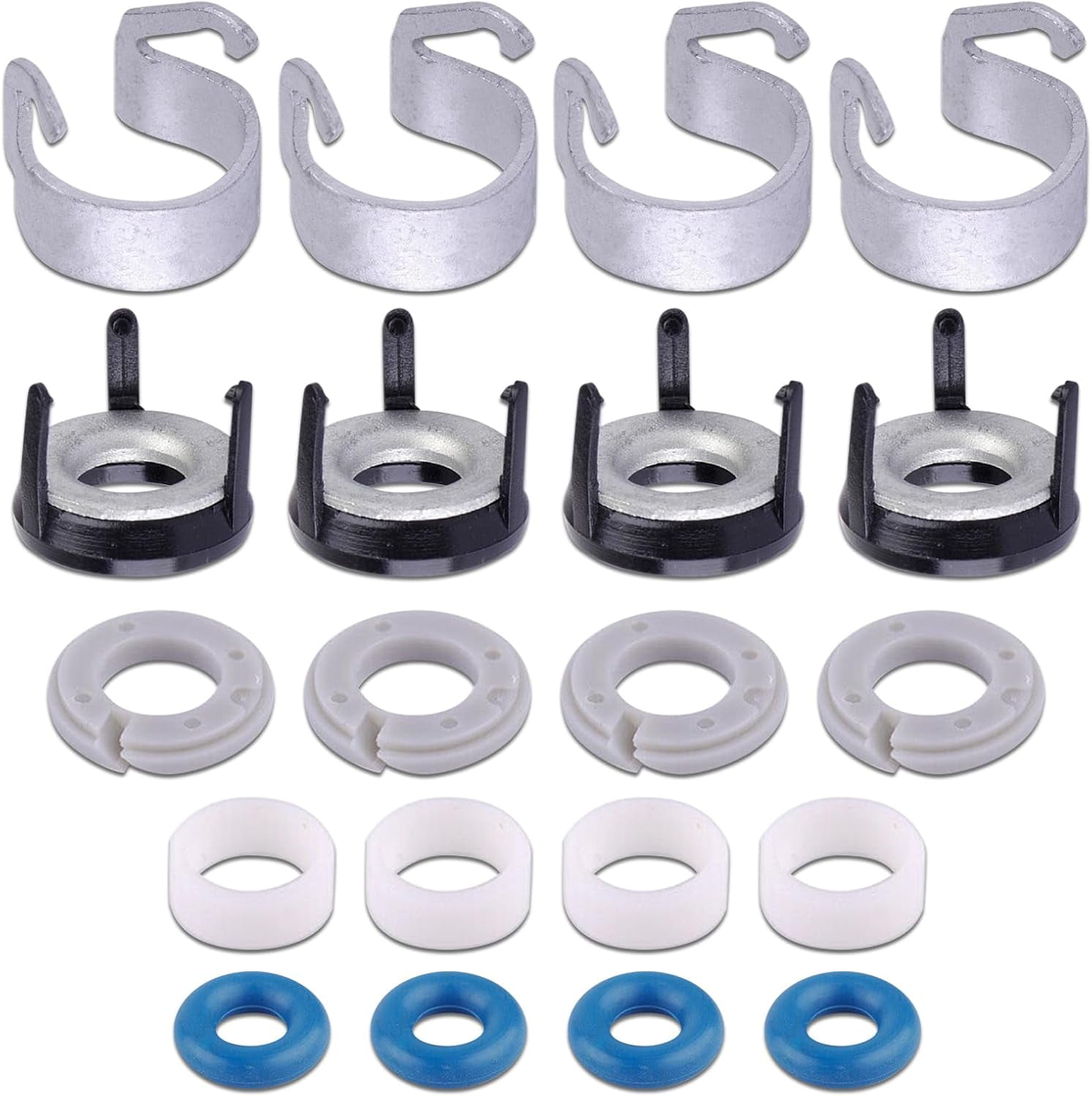 1 PC Car Engine Fuel Injector Seal Repair Kit, Injector Upper O-ring ...