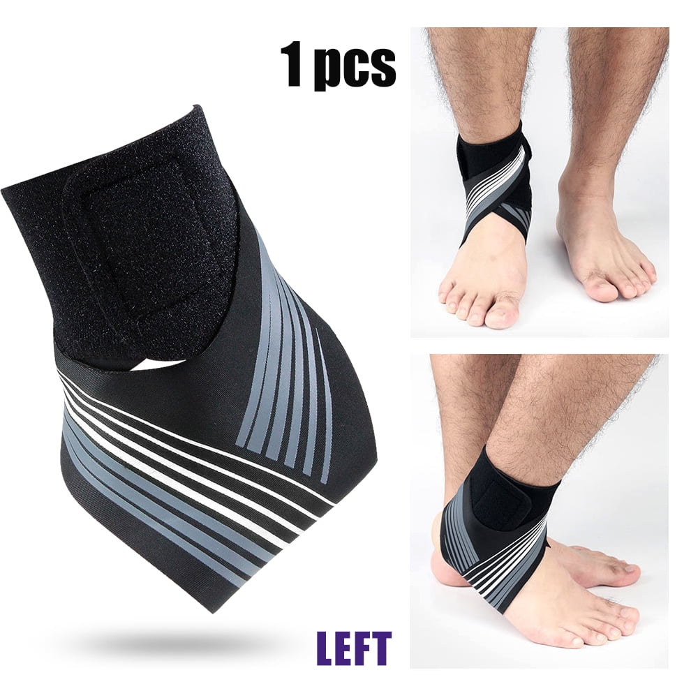 1 PC Compression Ankle Support Sport Ankle Stabilizer Brace Tendon Pain ...