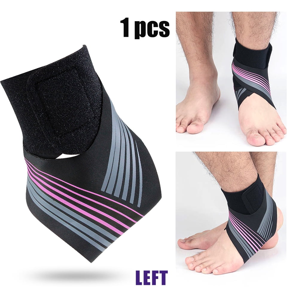 1 PC Compression Ankle Support Sport Ankle Stabilizer Brace Tendon Pain ...