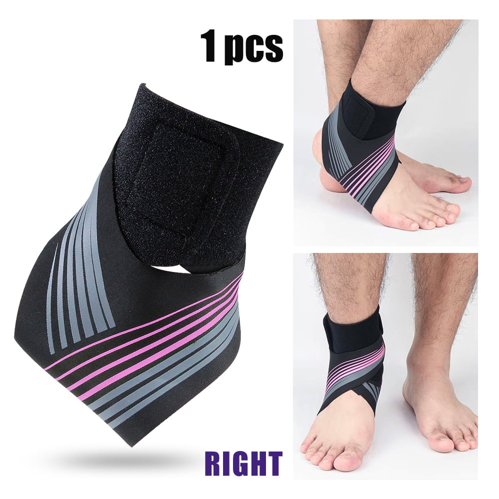 1 PC Compression Ankle Support Sport Ankle Stabilizer Brace Tendon Pain ...