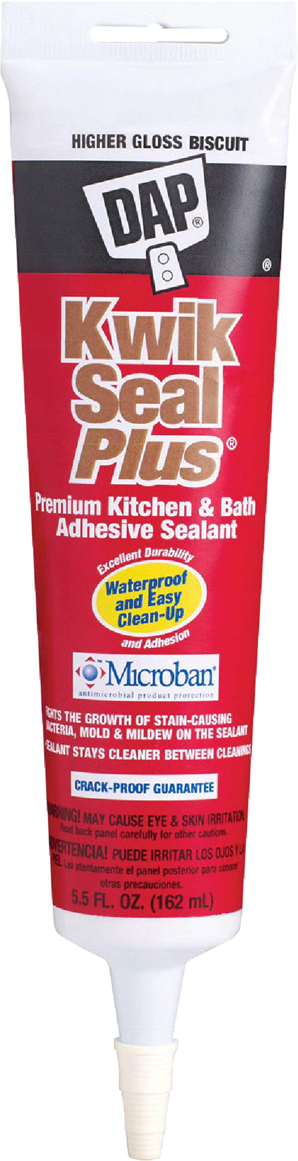 Dap DAP KWIK SEAL PLUS Premium Siliconized Kitchen & Bath Adhesive ...