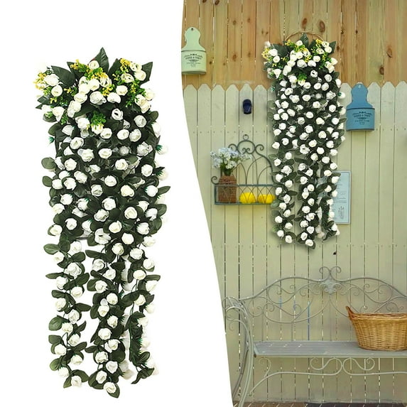 1 PC Fake Hanging Flowers Artificial Hanging Flowers for Outdoors with ...
