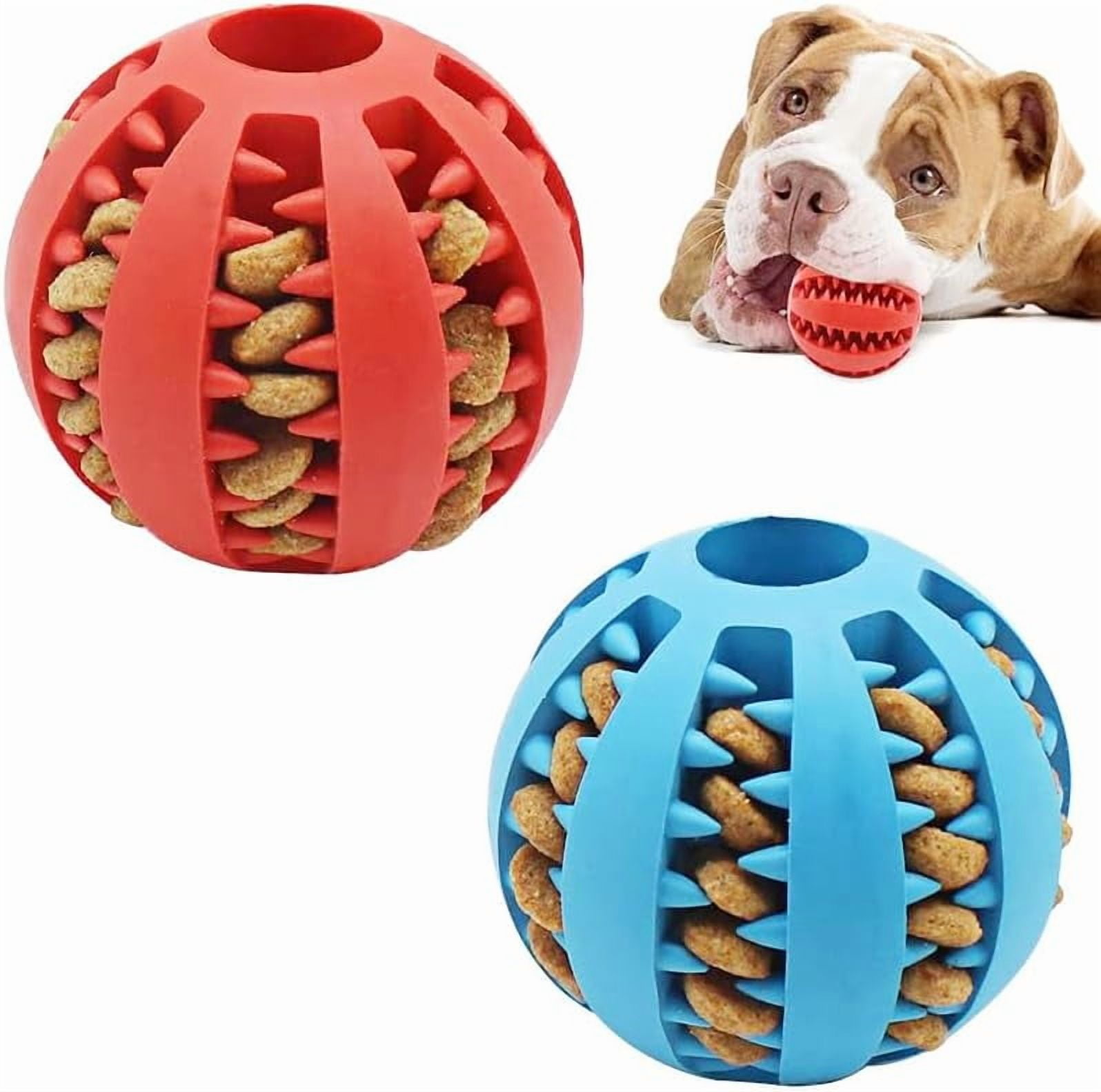 1 PC Interactive Dog Toy Ball Dog Pet Food Treat Feeder Chew Tooth ...