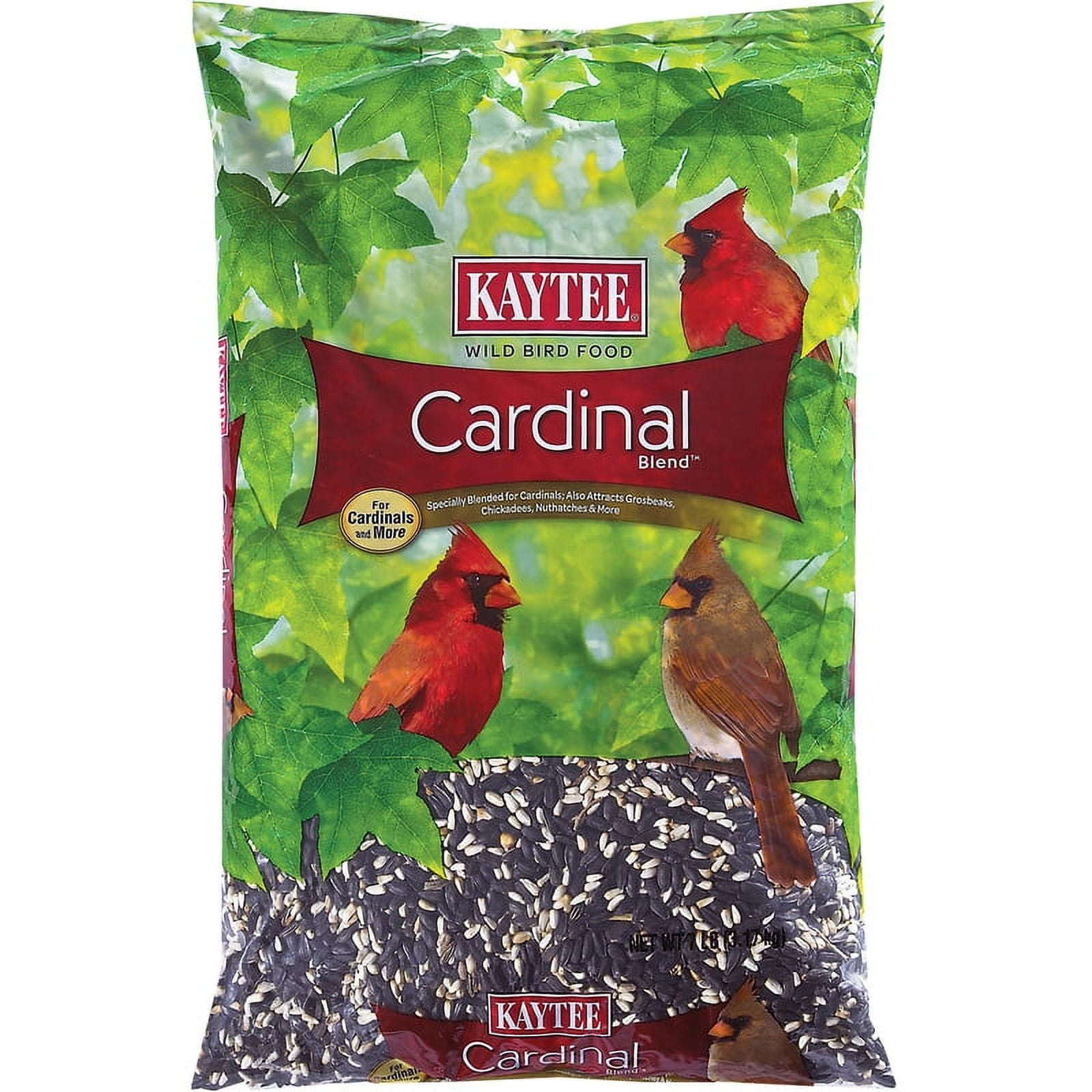 Kaytee Cardinal Blend Bird Feed Mix, Black Oil Sunflower Seed, 7 lb Bag ...